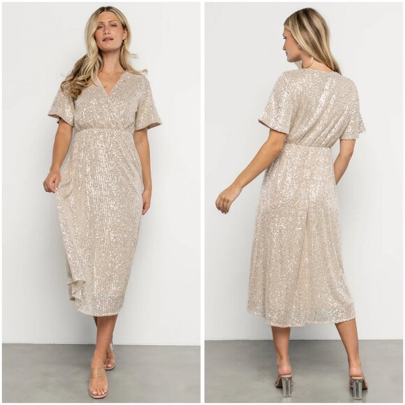 Baltic Born | Dresses | Baltic Born Mayfair Sequin Midi Dress In ...